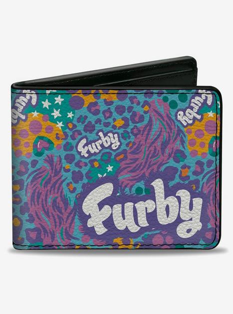 Furby Title Logo Fur Print Bifold Wallet | BoxLunch