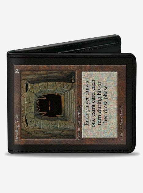 Magic: The Gathering Howling Mine Deckmaster Card Replica Bifold Wallet ...
