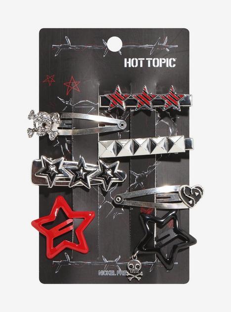 Emo Star Skulls Hair Clip Set | Hot Topic