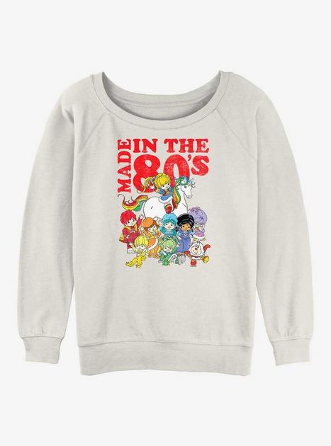 Rainbow Brite Made In The 80s Girls Slouchy Sweatshirt - BEIGETAN | Hot ...