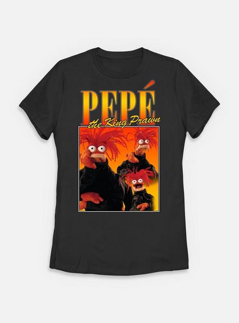 Disney The Muppets Pepe The King Prawn Collage Womens T-Shirt - BLACK ...