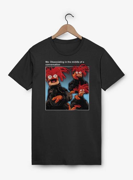 Disney The Muppets Pepe Dissociating Meme T-Shirt - BLACK | BoxLunch