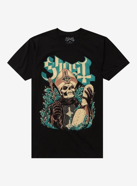 Ghost Papa Emeritus Stone Tablets T-Shirt | Hot Topic