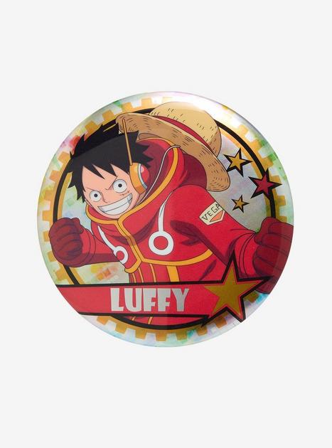 One Piece Luffy Egghead Reflective 3 Inch Button | Hot Topic