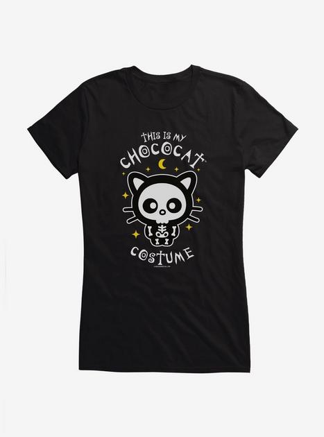 Hello Kitty And Friends Chococat Skeleton Costume Girls T-Shirt - BLACK ...
