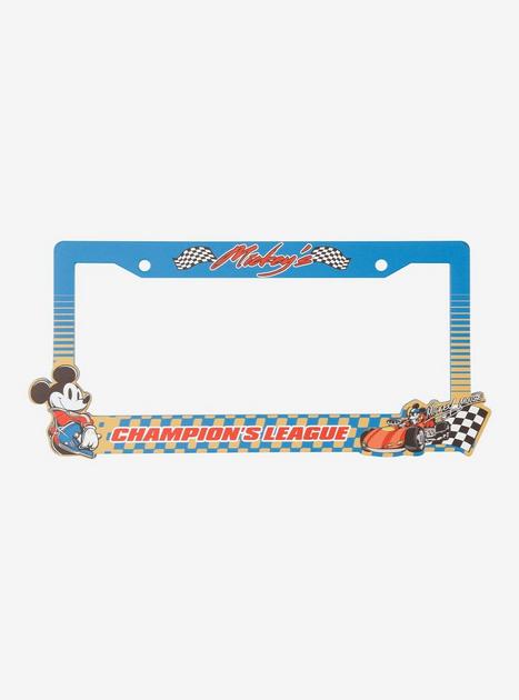 Disney Mickey Mouse Champion's League License Plate Frame — BoxLunch ...