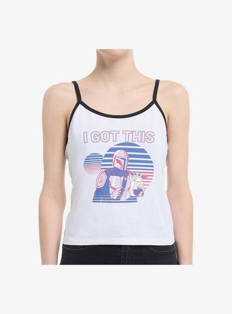 Star Wars The Mandalorian Got Stripes Junior Cami - WHITE | Hot Topic