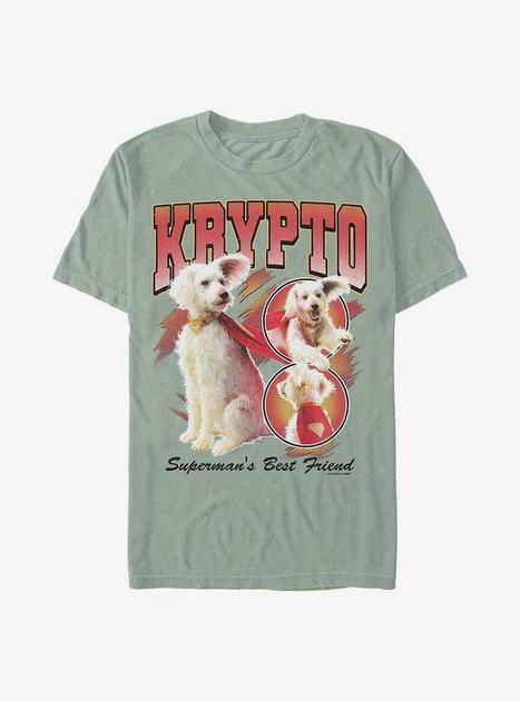 DC Comics Superman Krypto Superman's Best Friend Garment Dye T-Shirt ...