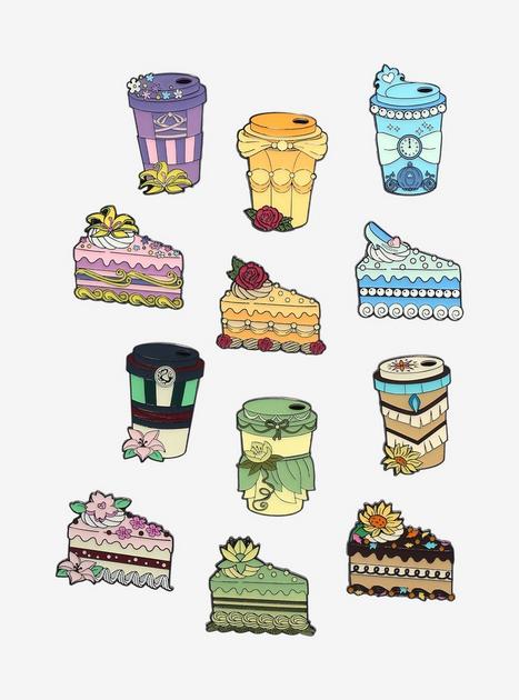 Loungefly Disney Princess Cake & Drink Blind Box Enamel Pin Hot Topic ...