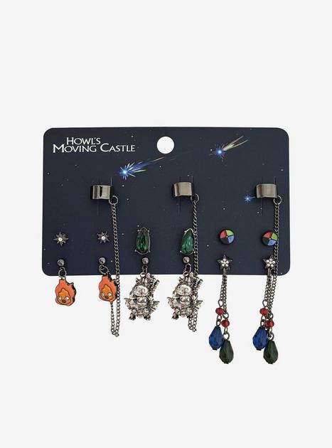 Studio Ghibli® Howl's Moving Castle Stud & Cuff Earring Set | Hot Topic