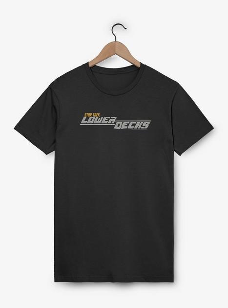 Star Trek Lower Deck Logo T-Shirt - BLACK | BoxLunch