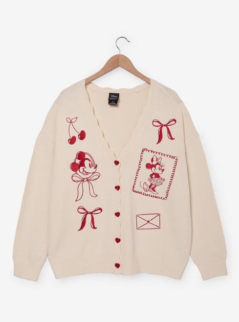 Disney Mickey & Minnie Valentine's Day Women's Plus Size Cardigan ...