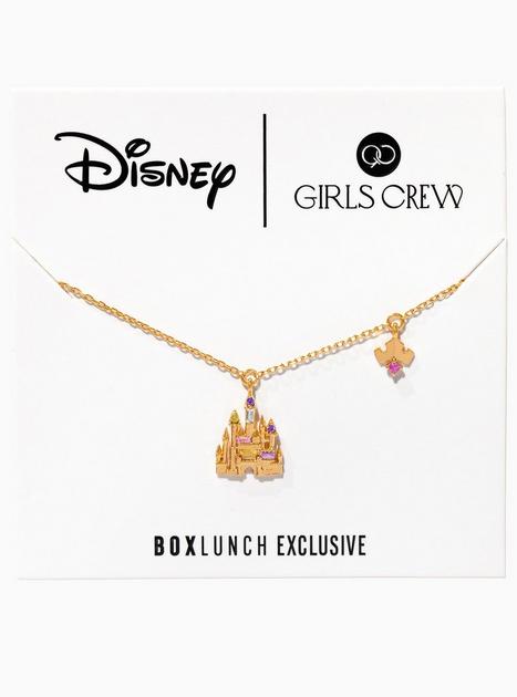 Girls Crew Disney Sleeping Beauty's Castle Necklace — BoxLunch ...