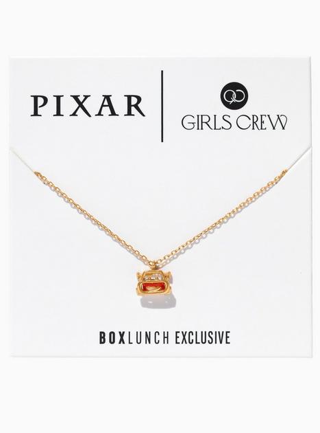 Girls Crew Disney Pixar Cars Lightning McQueen Charm Necklace ...