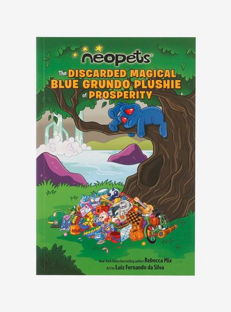Neopets The Discarded Magical Blue Grundo Plushie Of Prosperity Graphic ...