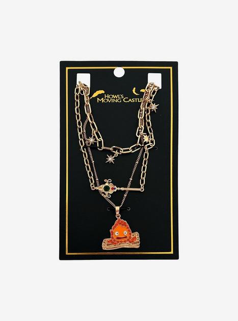 Studio Ghibli® Howl's Moving Castle Calcifer Necklace Set | Hot Topic