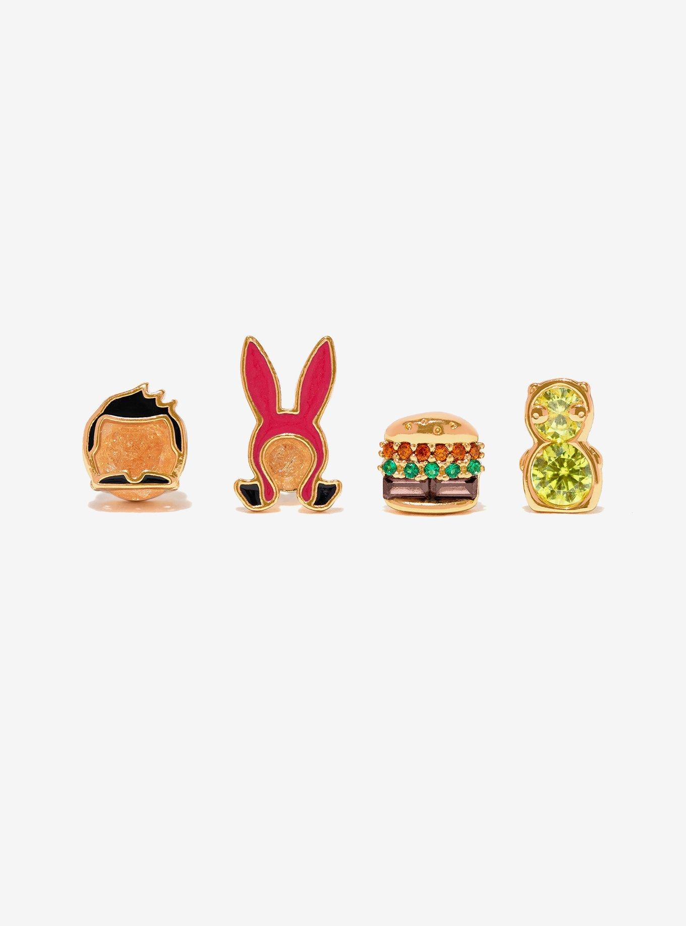 Bob's Burgers X Girls Crew Grill Master Mismatch Stud Earring Set | Her ...
