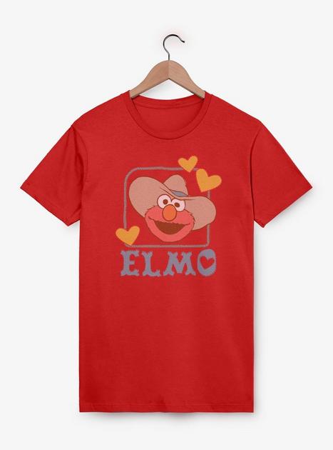 Sesame Street Cowboy Elmo Hello Friends T-Shirt - RED | BoxLunch