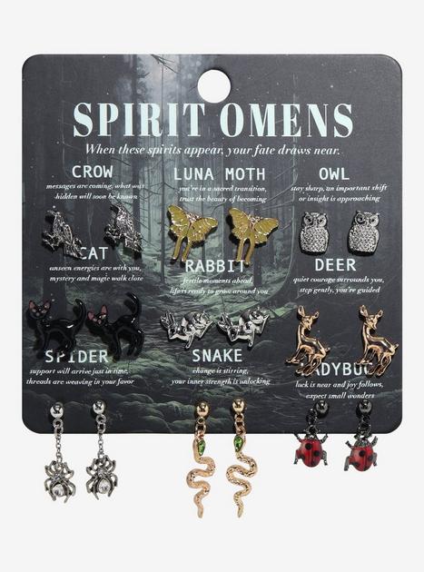 Spirit Omen Animals Stud Earring Set | Hot Topic