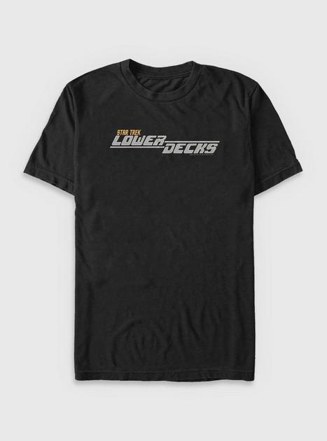 Star Trek Lower Deck Logo Big & Tall T-Shirt - BLACK | BoxLunch