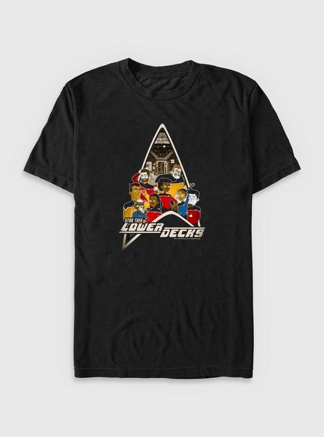 Star Trek Lower Deck Crew Big & Tall T-Shirt - BLACK | BoxLunch
