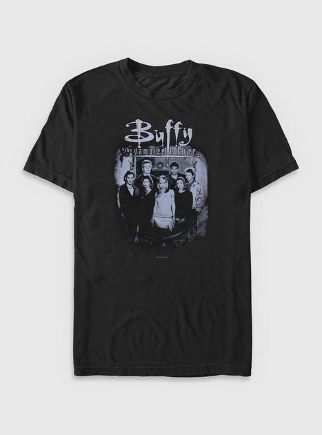 Buffy The Vampire Slayer Group Poster Big & Tall T-Shirt - BLACK | BoxLunch