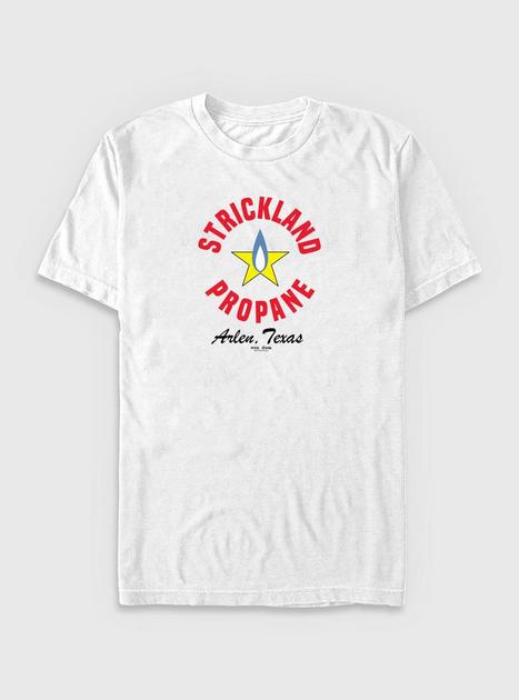 King of the Hill Koth Strickland Propane Logo Big & Tall T-Shirt ...