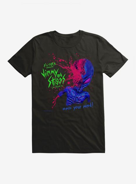Jimmy And Stiggs Alien Melt Your Mind T-Shirt - BLACK | Hot Topic
