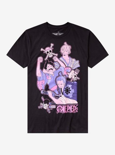 One Piece Trio Wano Glitter Print T-Shirt | Hot Topic
