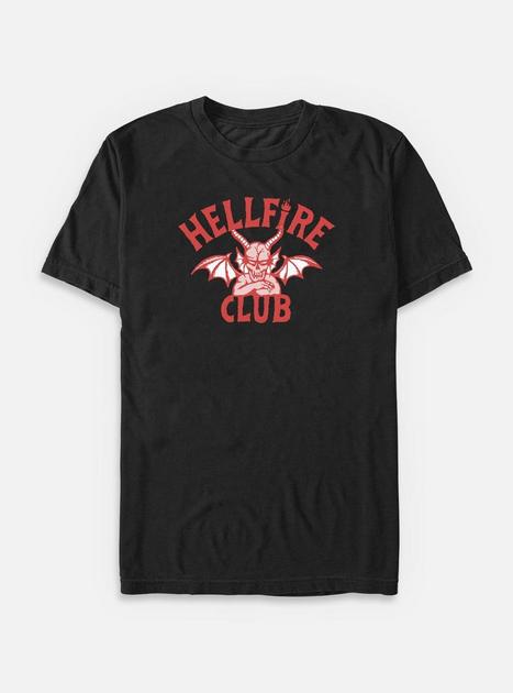 Stranger Things Devil Logo Hellfire Club Big & Tall T-Shirt - BLACK ...