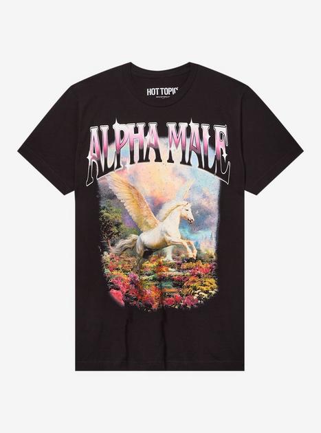 Alpha Male Unicorn Art T-Shirt | Hot Topic
