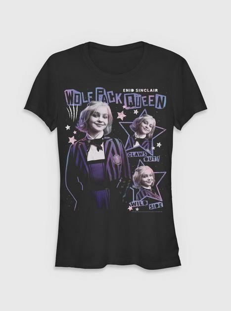 Wednesday Enid Sinclair Claws Out Girls T-Shirt Hot Topic Exclusive ...