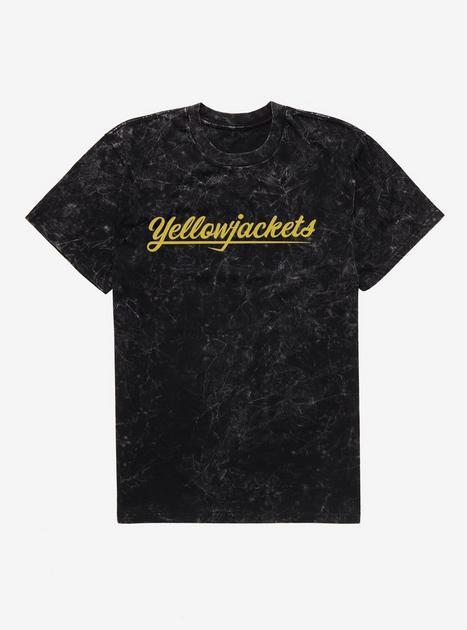 Yellowjackets Title Logo Mineral Wash T-Shirt - BLACK | BoxLunch