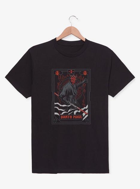 Star Wars Darth Maul Battle Stance Tarot T-Shirt - BLACK | BoxLunch