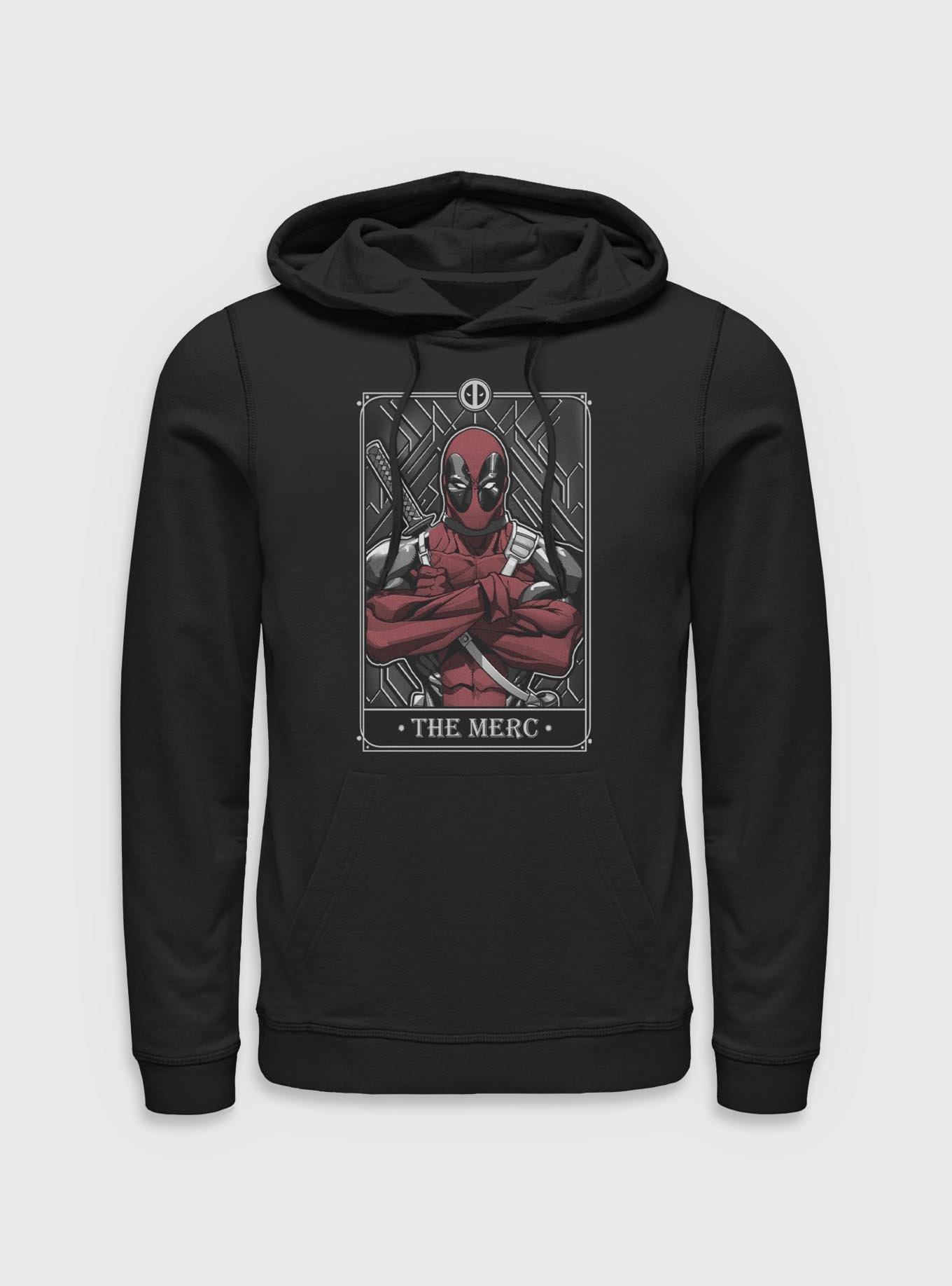 Marvel Deadpool The Merch Tarot Hoodie - BLACK | BoxLunch