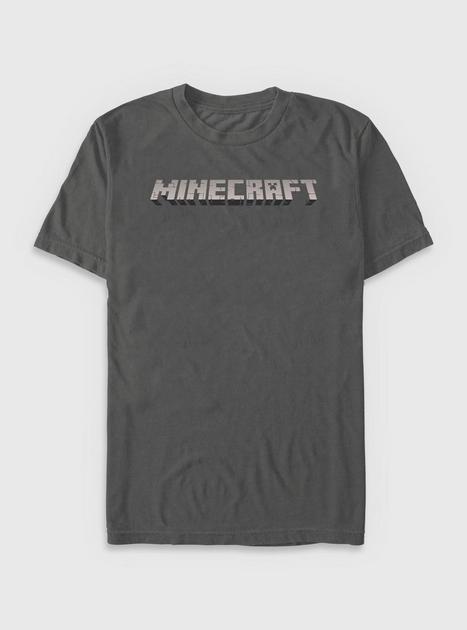 Minecraft Classic Logo Garment Dye T-Shirt - BLACK | Hot Topic