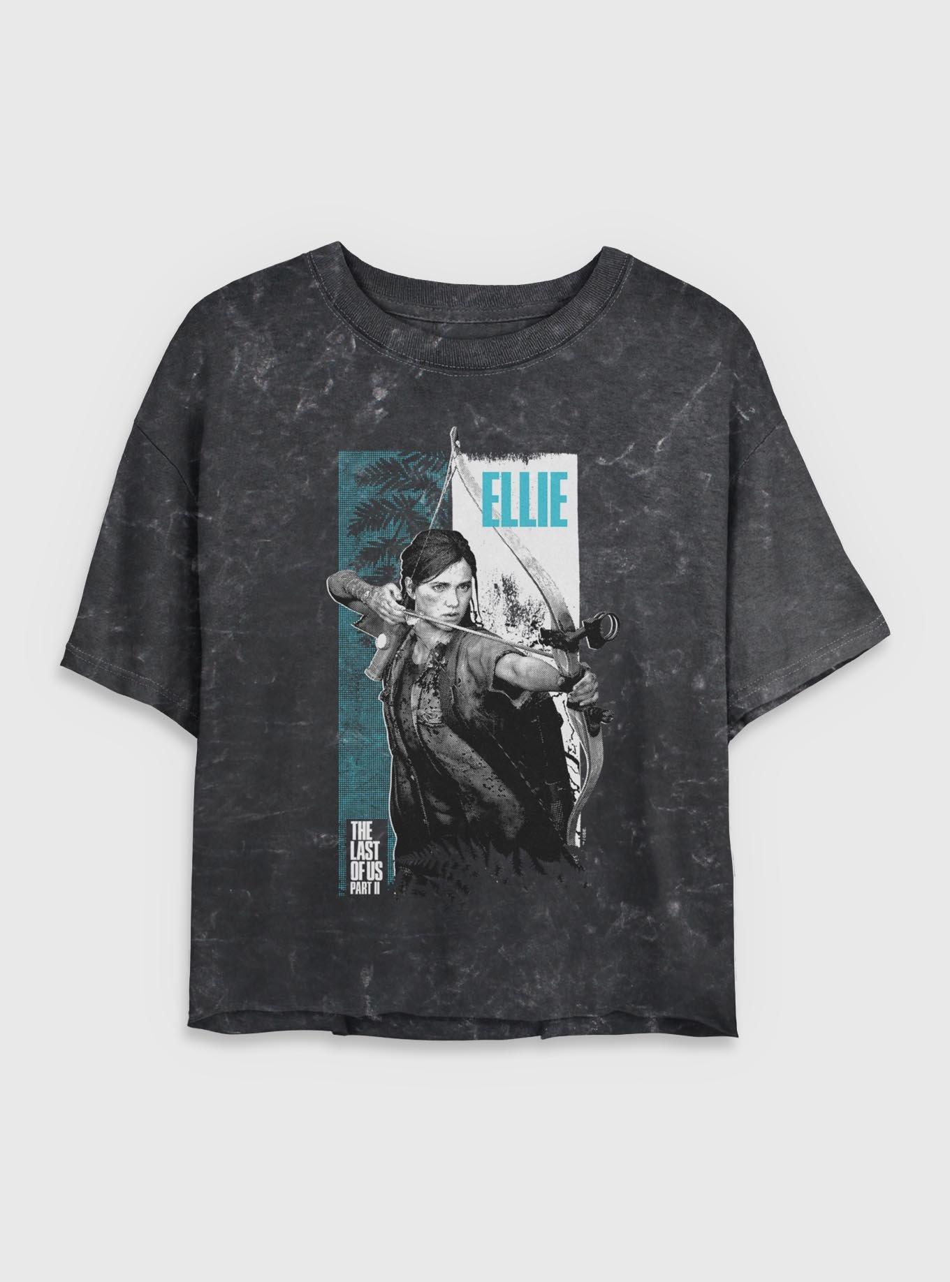 The Last Of Us Part II Ellie Archer Mineral Wash Womens Crop T-Shirt ...
