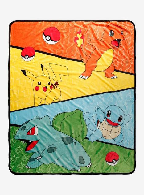 Pokémon Kanto Starters Throw Blanket | Hot Topic