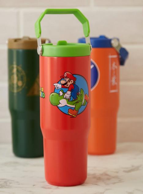 Nintendo Super Mario Yoshi & Mario Flip Straw Tumbler | BoxLunch