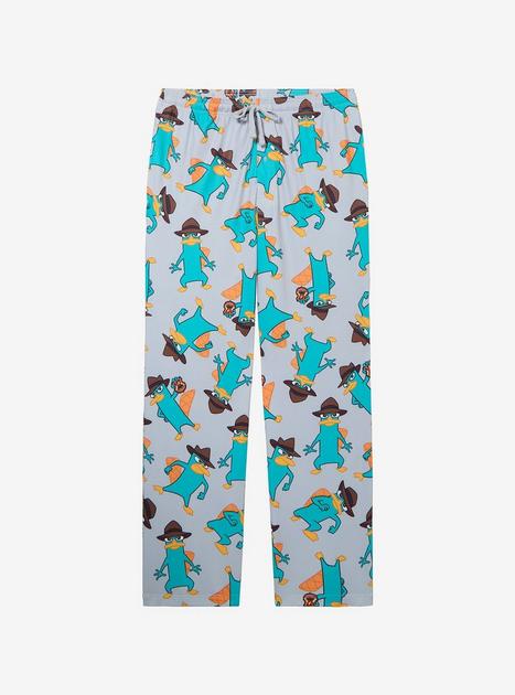 Disney Phineas and Ferb Perry the Platypus Allover Print Sleep Pants ...