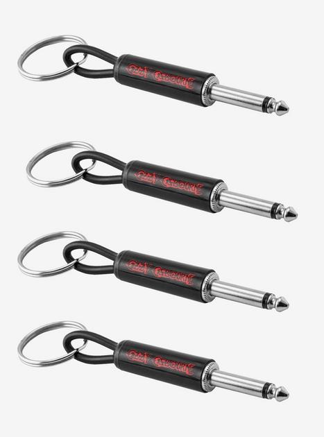 Ozzy Logo Guitar Plug 4-Pack Keychain | Hot Topic