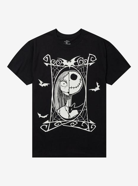 The Nightmare Before Christmas Jack & Sally Split Portrait T-Shirt ...