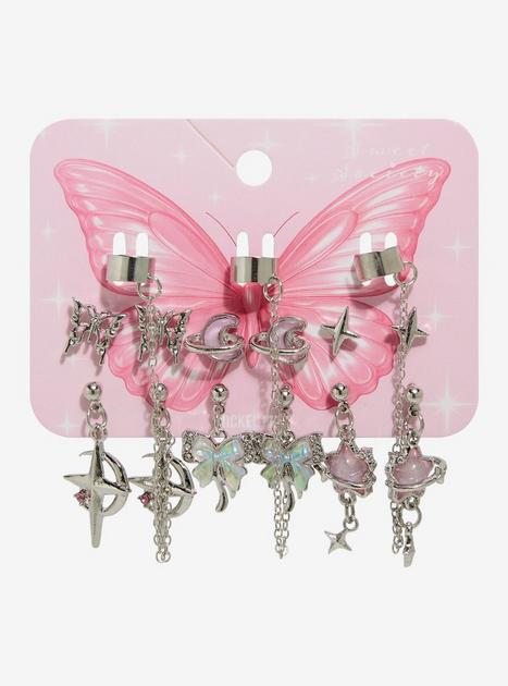 Sweet Society Butterfly Star Planet Earring Set | Hot Topic