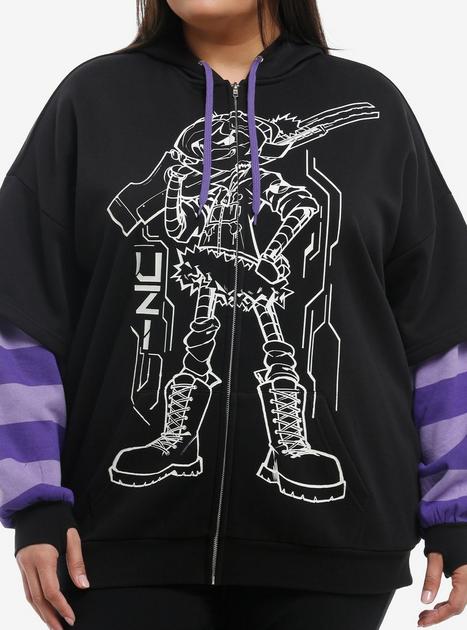 Murder Drones Uzi Girls Twofer Hoodie Plus Size | Hot Topic