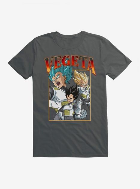 Dragon Ball Super Vegeta Collage T-Shirt - GREY | Hot Topic
