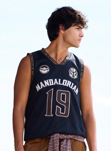 Star Wars The Mandalorian Din Djarin Basketball Jersey - BoxLunch ...