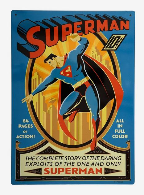DC Comics Classic Superman Metal Sign | Hot Topic