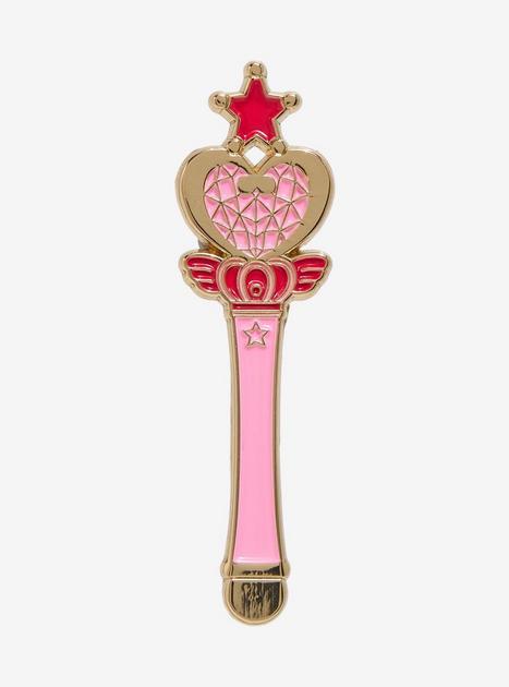 Pretty Guardian Sailor Moon Pink Moon Rod Enamel Pin | Hot Topic