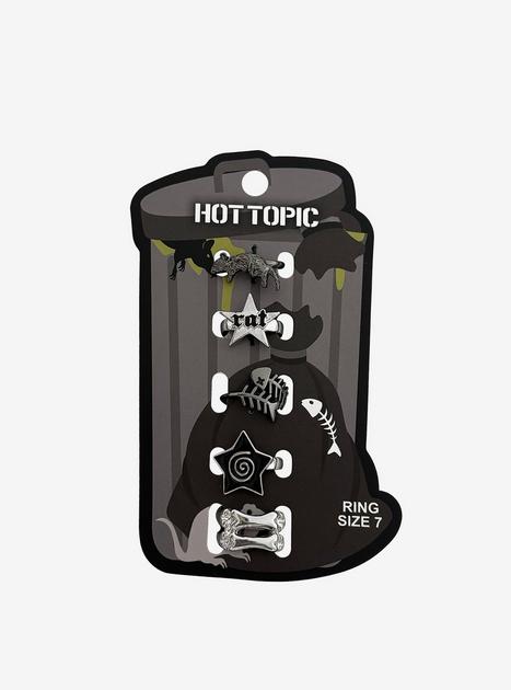 Rat Trash Ring Set | Hot Topic