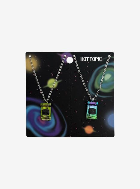 Y2K Alien Flip Phone Best Friend Necklace Set | Hot Topic